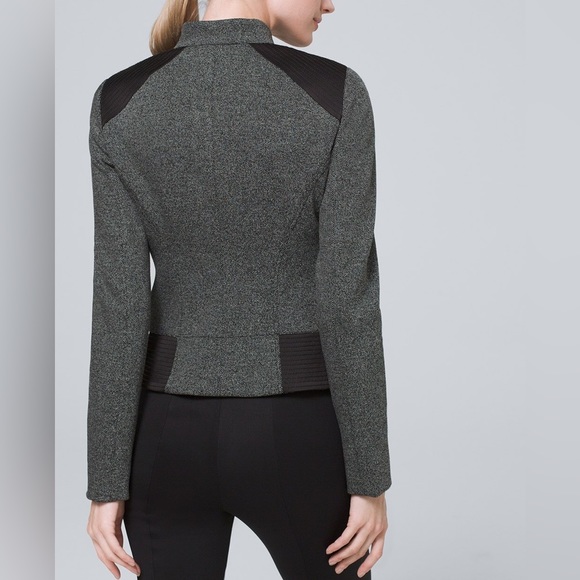 White House Black Market | Jackets & Coats | Whbm Grey Novelty Jacket ...